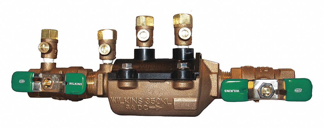 ZURN WILKINS, 350XL, 3/4 in Pipe Size, Backflow Preventer - 454N97|34 ...
