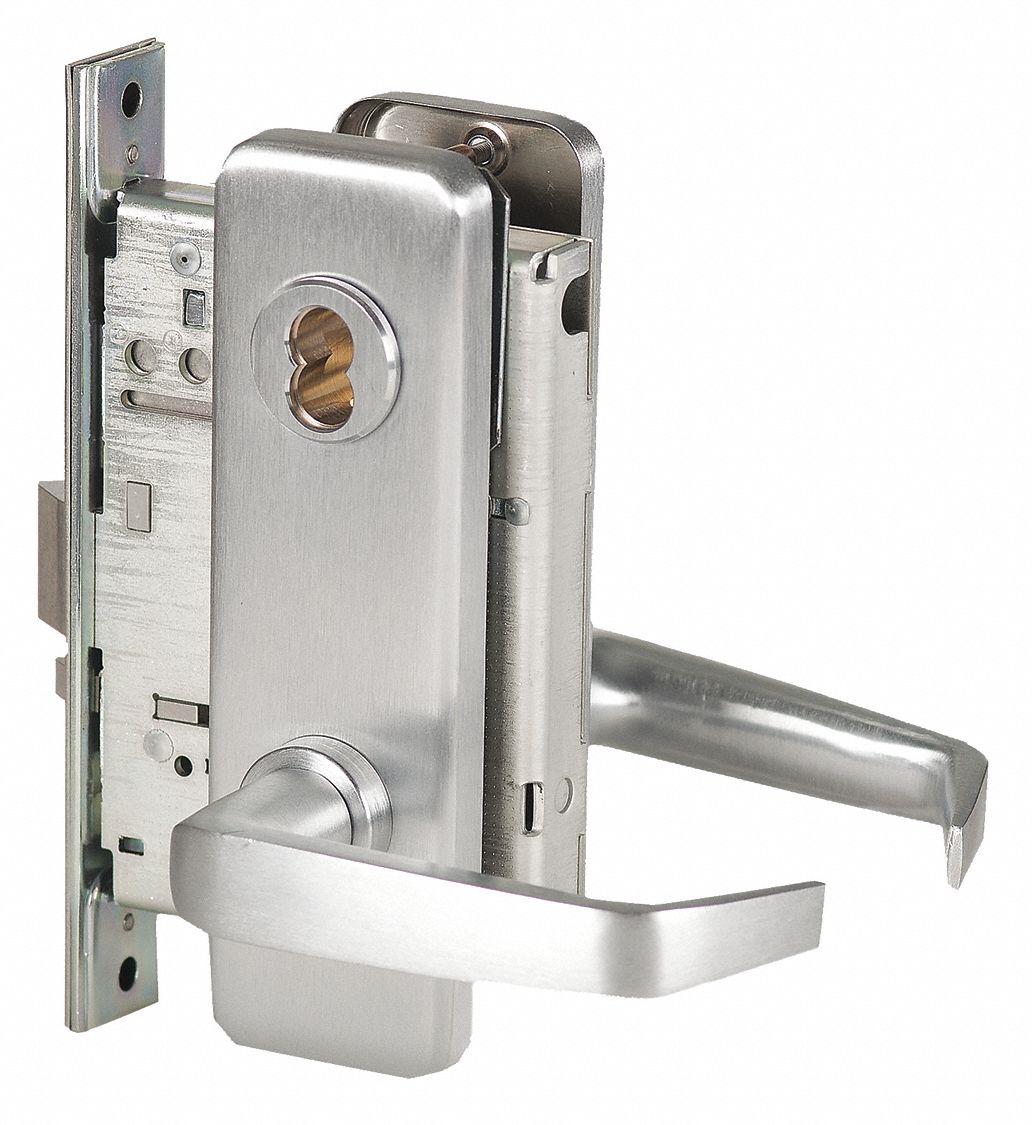 BEST, Office Lever Locksets, Chrome, Door Lockset - 454U60 ...