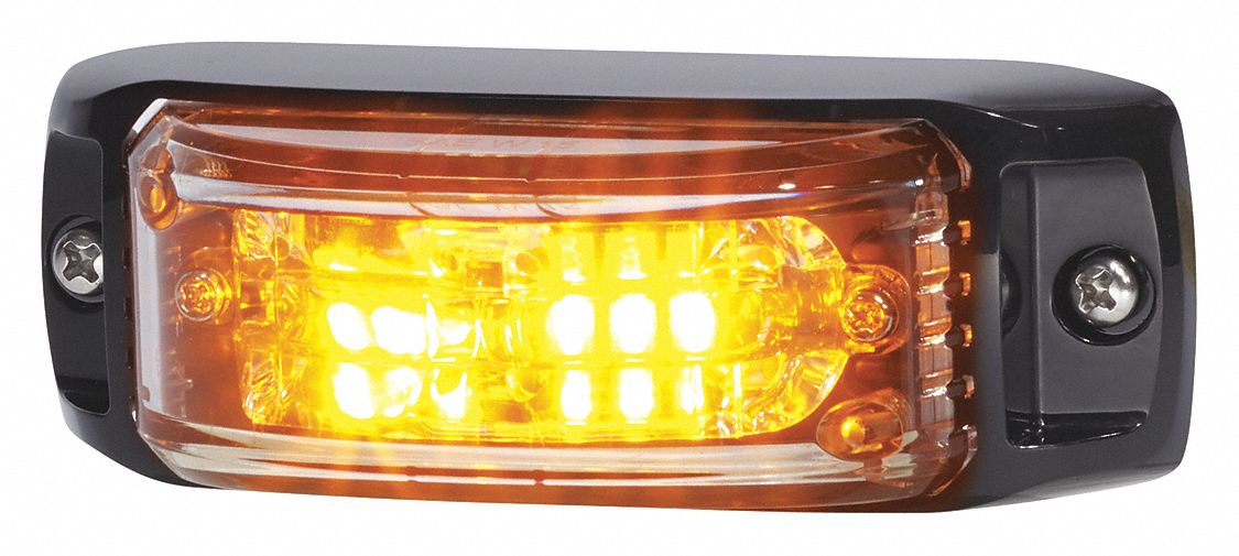 FEDERAL SIGNAL, Perimeter Flashing Warning Light, Amber, Warning Light ...