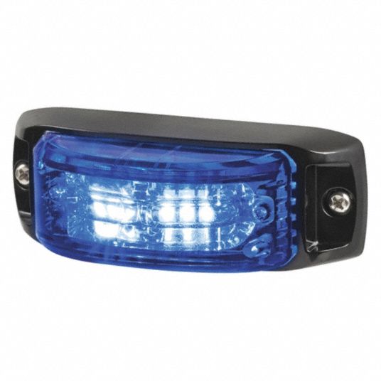 FEDERAL SIGNAL, Perimeter Flashing Warning Light, Blue, Warning Light ...