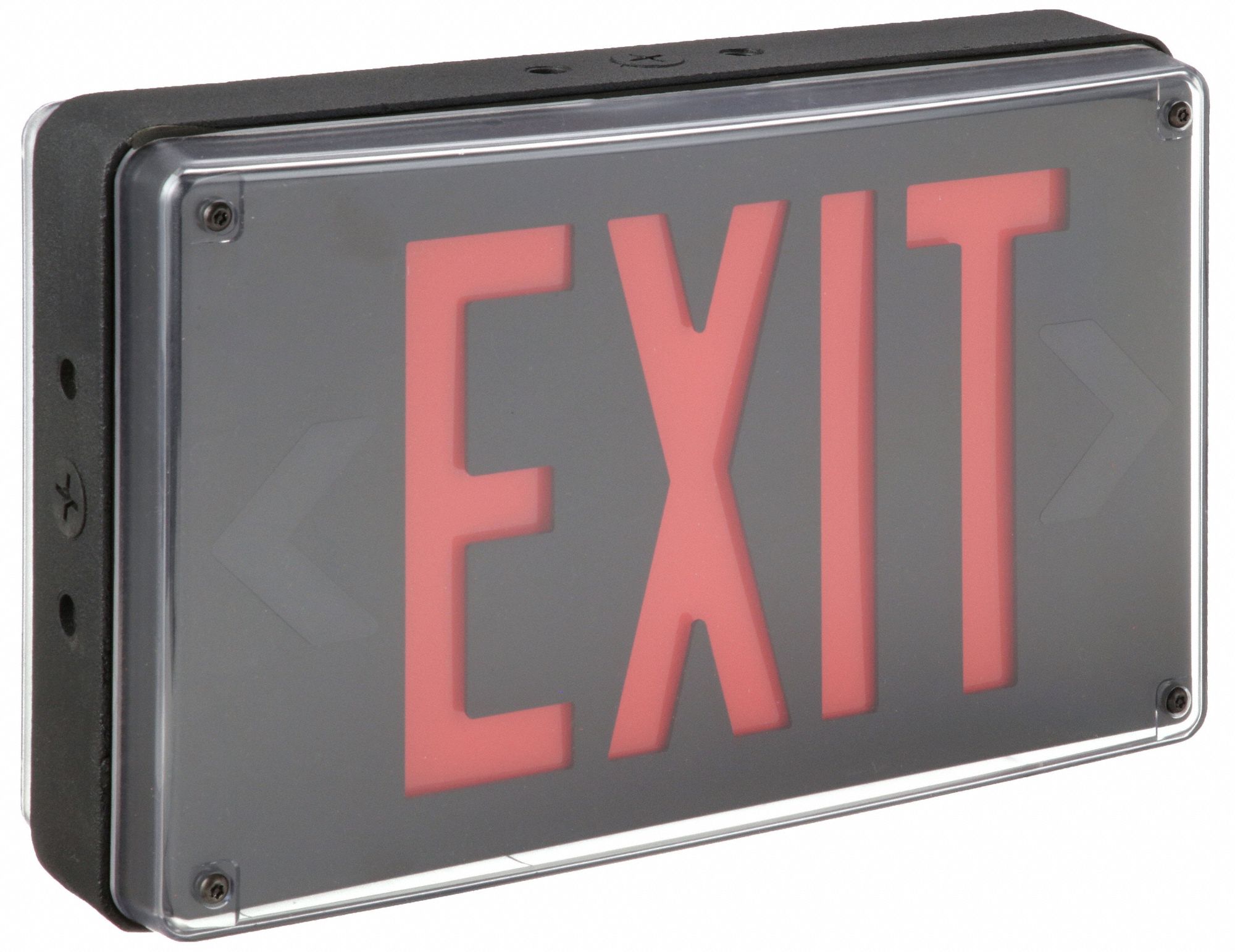 Red, 2 Faces, Exit Sign - 454Y88|LV S 2 R 120/277 UM 4X - Grainger