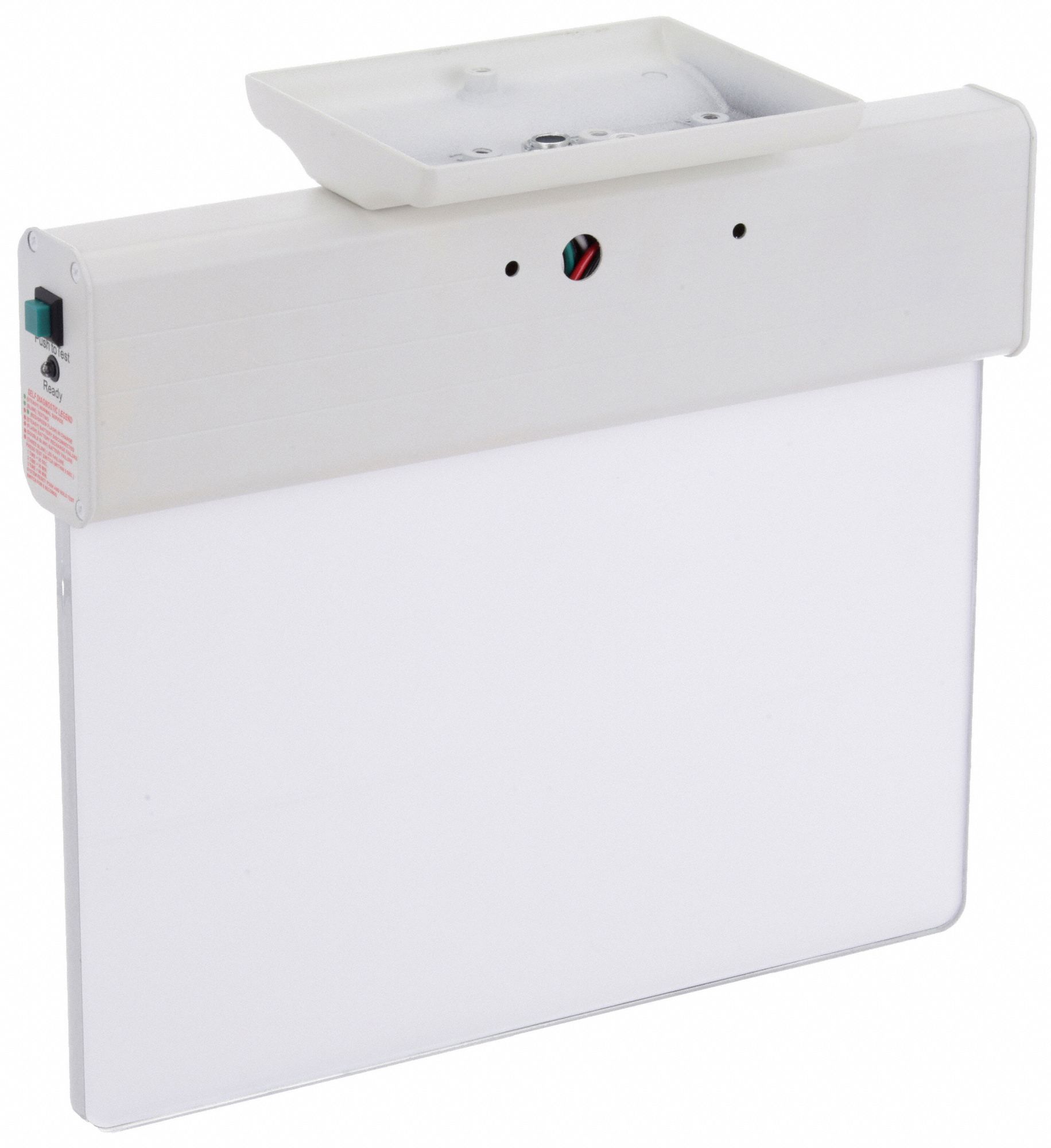 LITHONIA LIGHTING Exit Sign: 1 Faces, Green, Aluminum, Universal Field ...