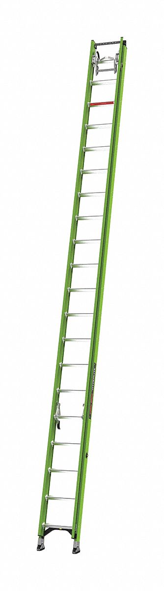 LITTLE GIANT, 40 ft Overall Ht, Fiberglass, Extension Ladder - 455C43 ... LITTLE GIANT, 40 ft Overall Ht, Fiberglass, Extension Ladder - 455C43 ...