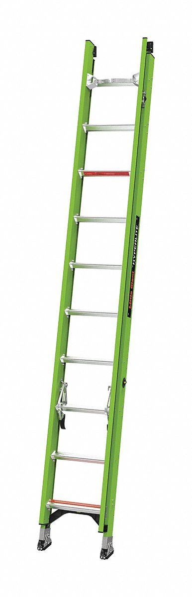 LITTLE GIANT, 20 ft Ladder Size, Fiberglass, Extension Ladder - 455C54 ...