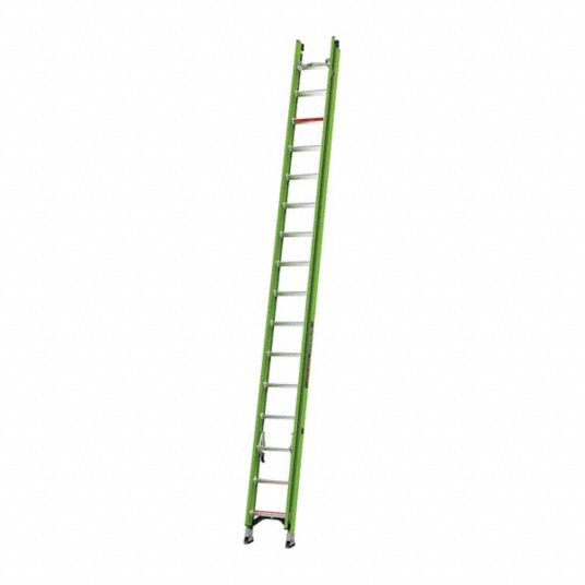 LITTLE GIANT, 32 ft Ladder Size, Fiberglass, Extension Ladder - 455C58 ...
