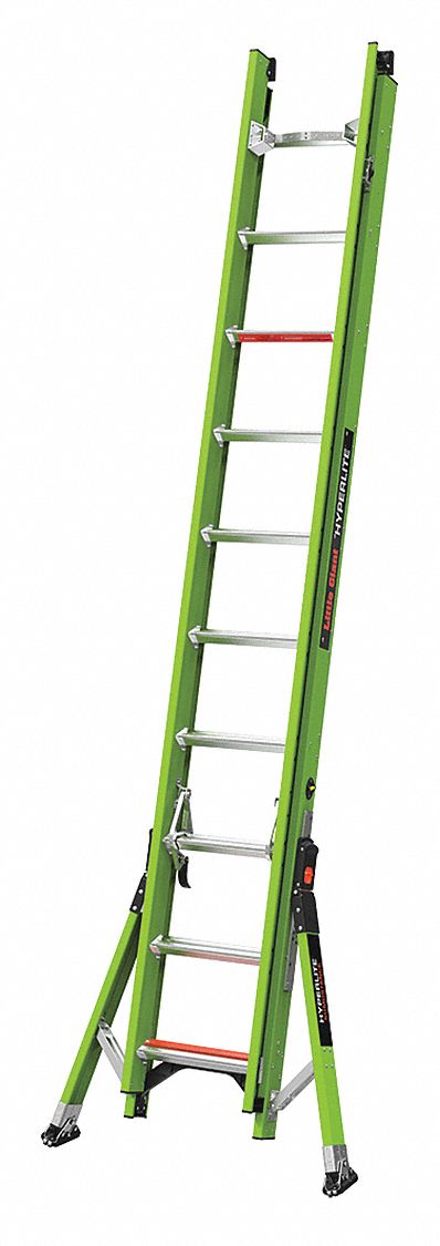 LITTLE GIANT, 20 ft Industry Ladder Size, 20 ft Extended Ladder Ht ...