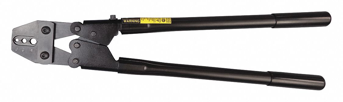 LOCOLOC, Cable Cutter Built Into Swaging Tool, 20 in Handle Lg, Hand ...