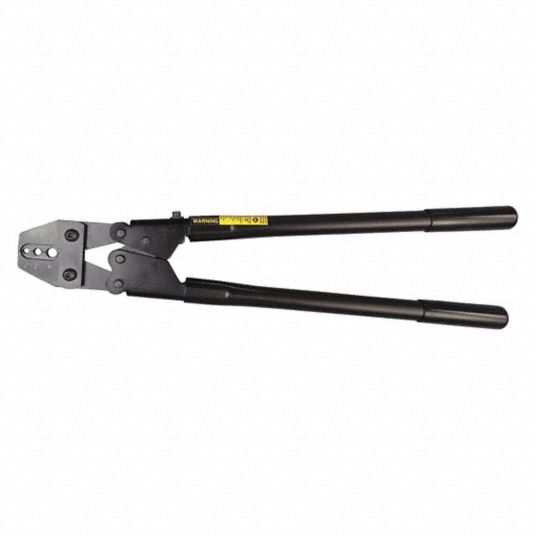 LOCOLOC, Cable Cutter Built Into Swaging Tool, 20 in Handle Lg, Hand ...