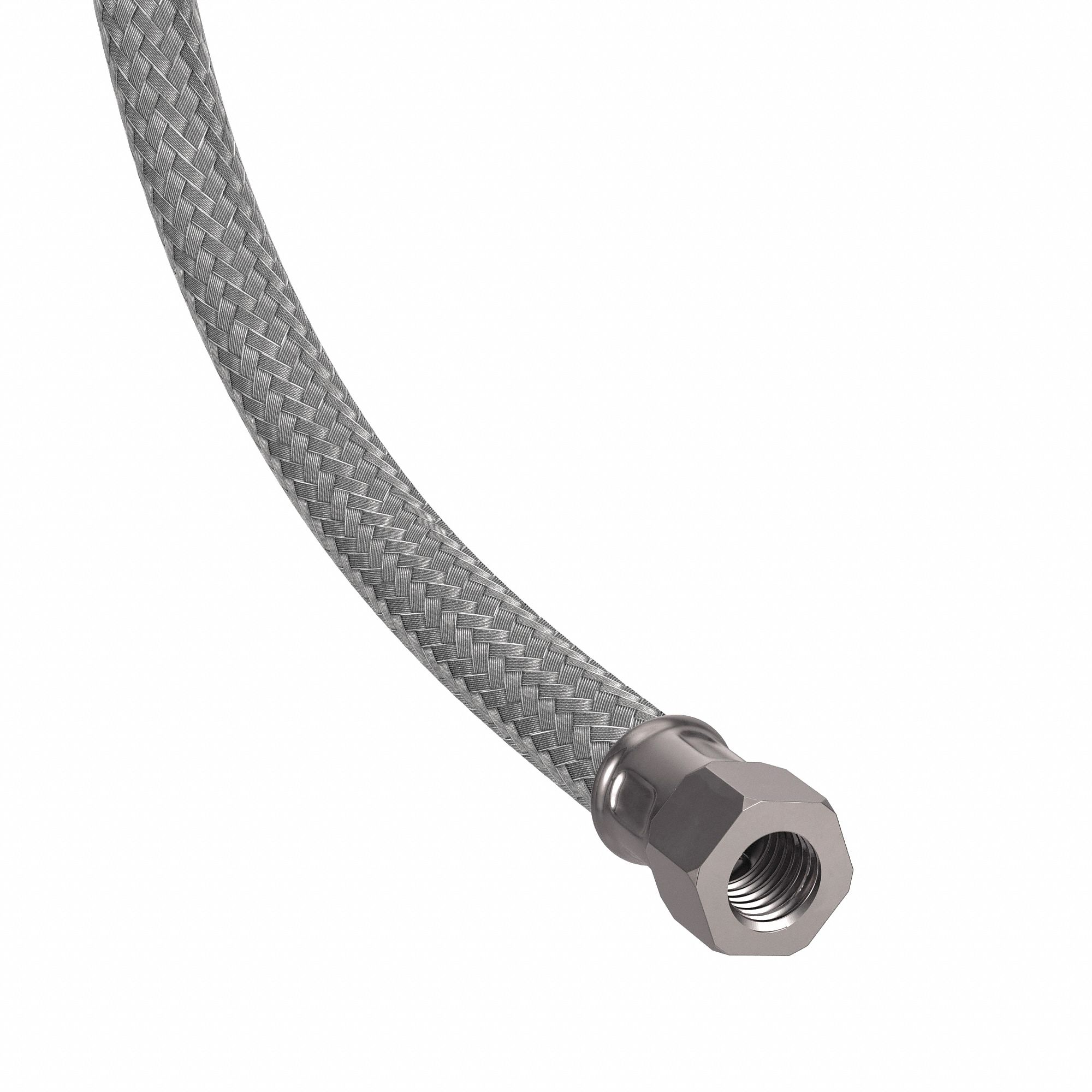 3/8 in Hose Inside Dia., 21 in Hose Lg, Flexible Metal Hose - 455D21|A ...