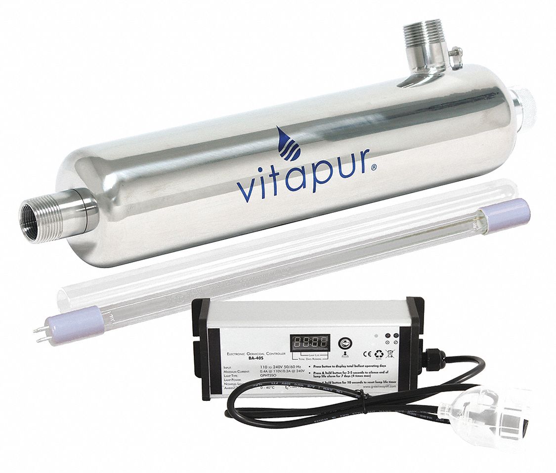 UV Disinfection Unit,NPT,7 gpm,120V - Grainger
