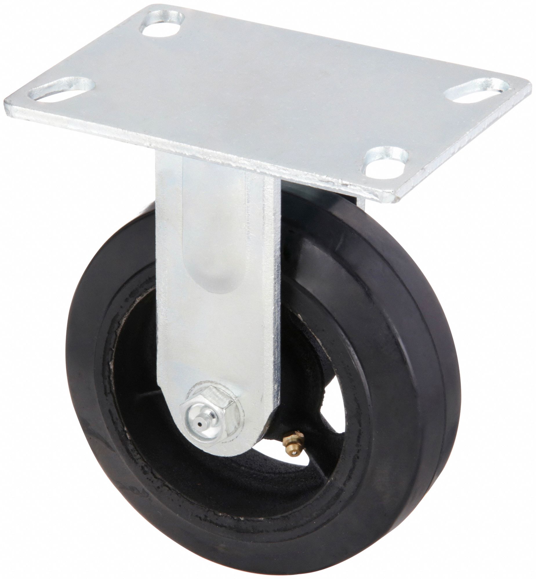 Rigid, No Brake, Plate Caster - 455T76|P21R-RY060R-16 - Grainger