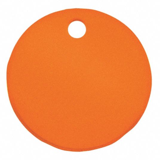 Aluminum, Orange, Blank Tag - 456Y15|43736 - Grainger