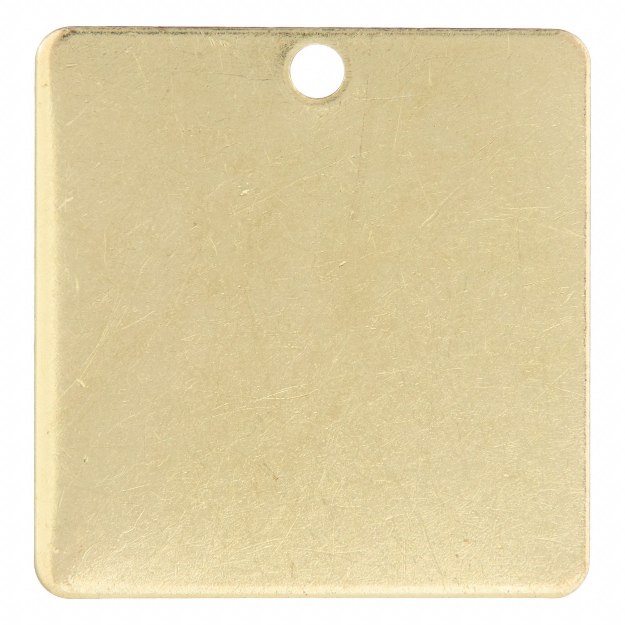 Brass, Yellow, Blank Tag - 456Y70|41462 - Grainger