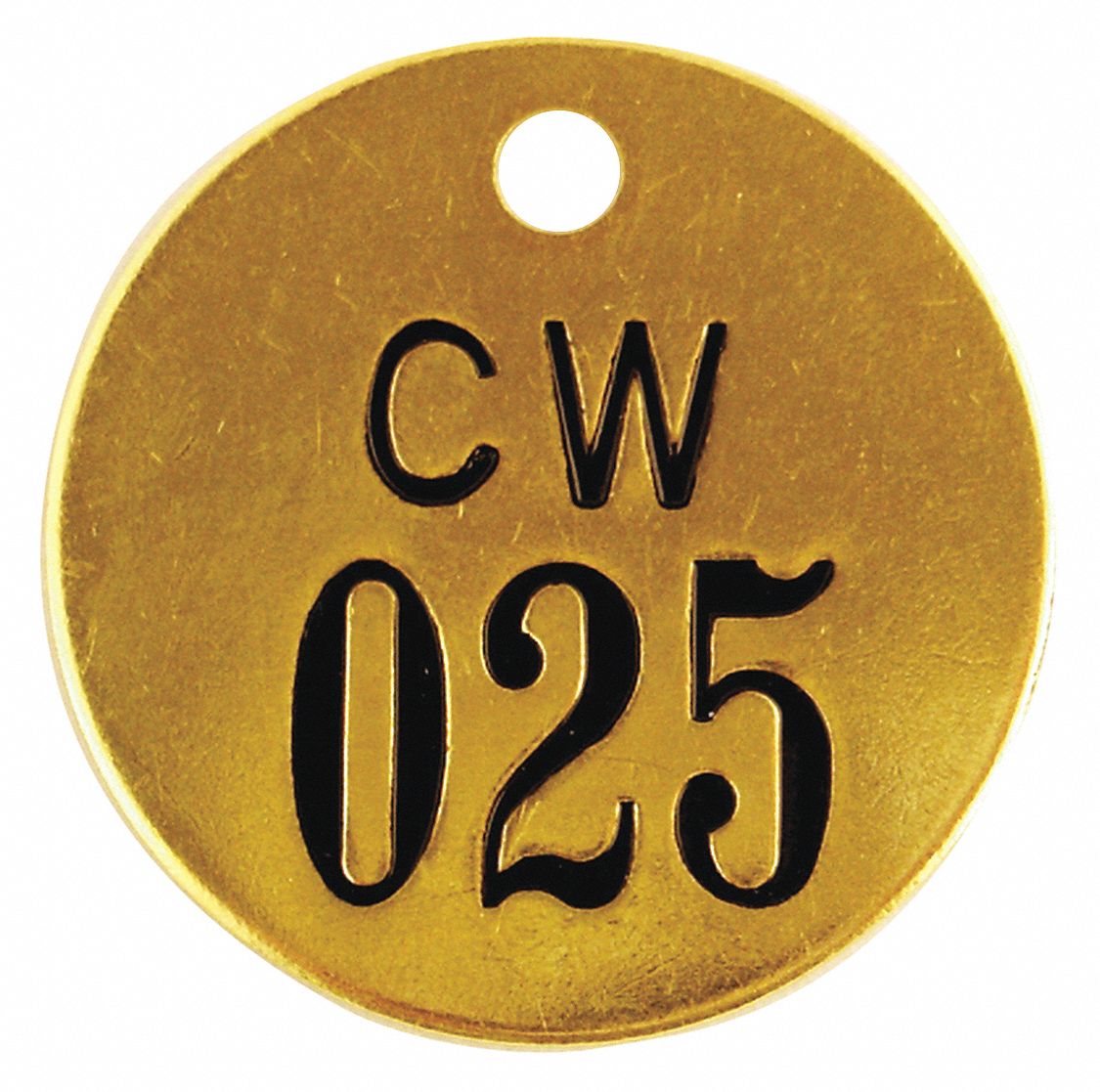 Brass, 001-025, Numbered Tag - 456Y83|40125A - Grainger