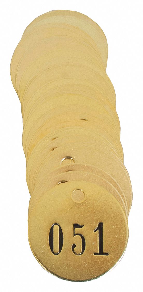 C.H. HANSON TAG-051-075 1-1/2IN RND BRASS 25PK - 26885 - CHH40025R ...