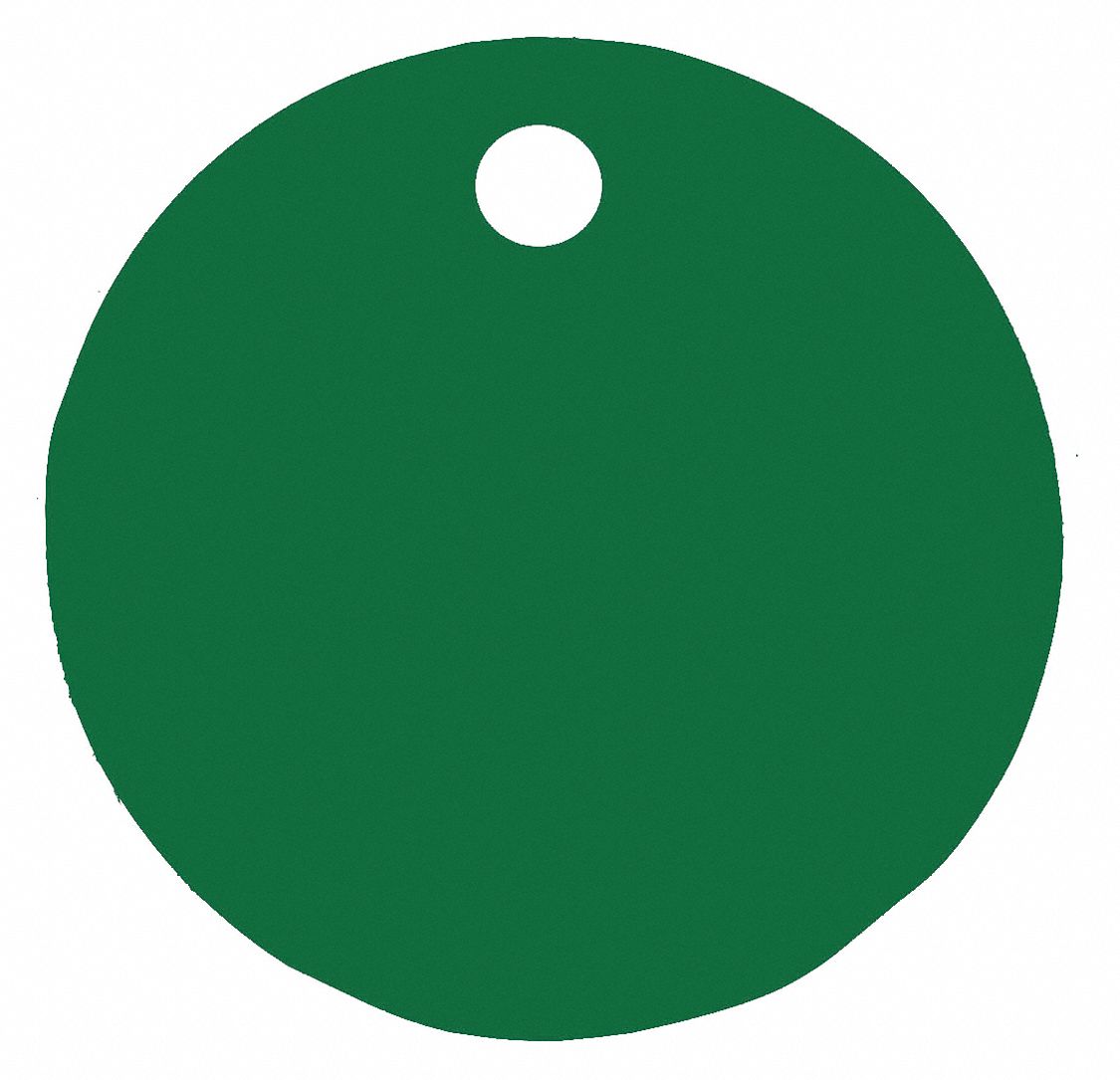 Aluminum, Green, Blank Tag - 456Z15|43102 - Grainger