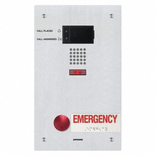AIPHONE Emergency Station, For Use With IX Series, 24V DC Power Source ...