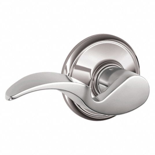 SCHLAGE RESIDENTIAL, Passage Lever Locksets, Chrome, Door Lockset ...