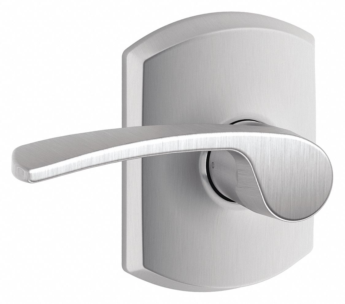 SCHLAGE RESIDENTIAL, Passage Lever Locksets, Chrome, Door Lockset ...