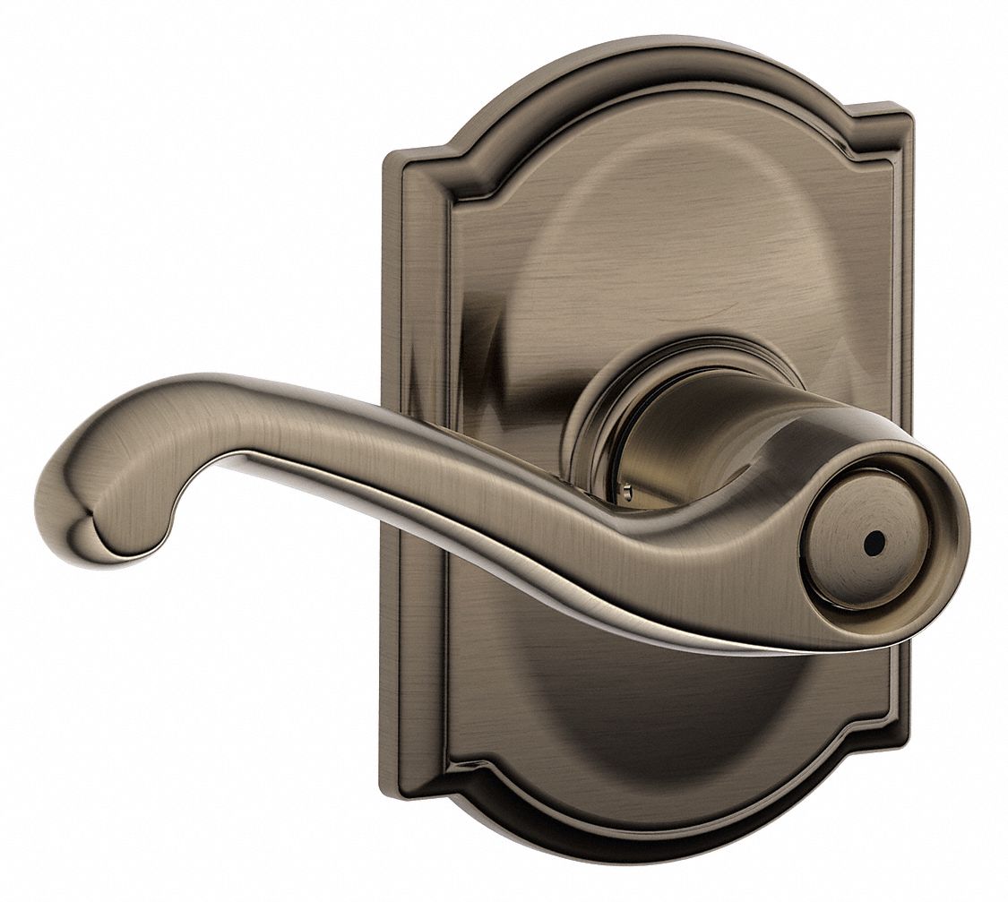 SCHLAGE RESIDENTIAL, Privacy Lever Locksets, Nickel, Door Lockset ...