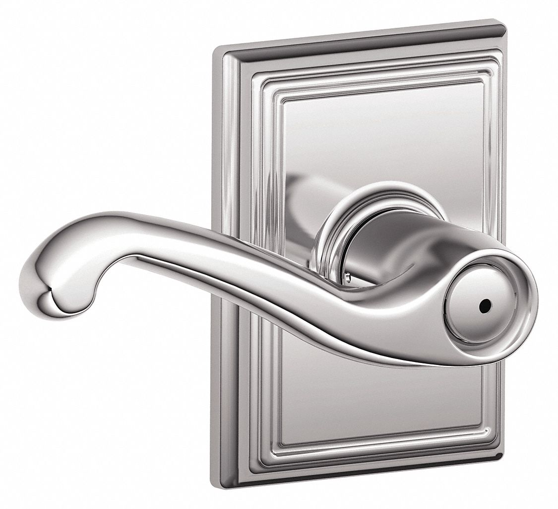 SCHLAGE RESIDENTIAL, Privacy Lever Locksets, Chrome, Door Lockset ...