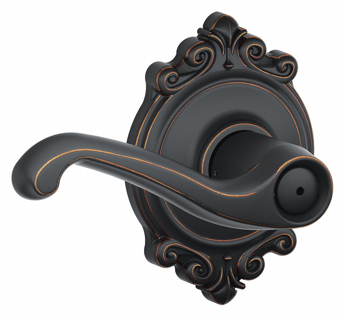 SCHLAGE RESIDENTIAL, Privacy Lever Locksets, Bronze, Door Lockset ...