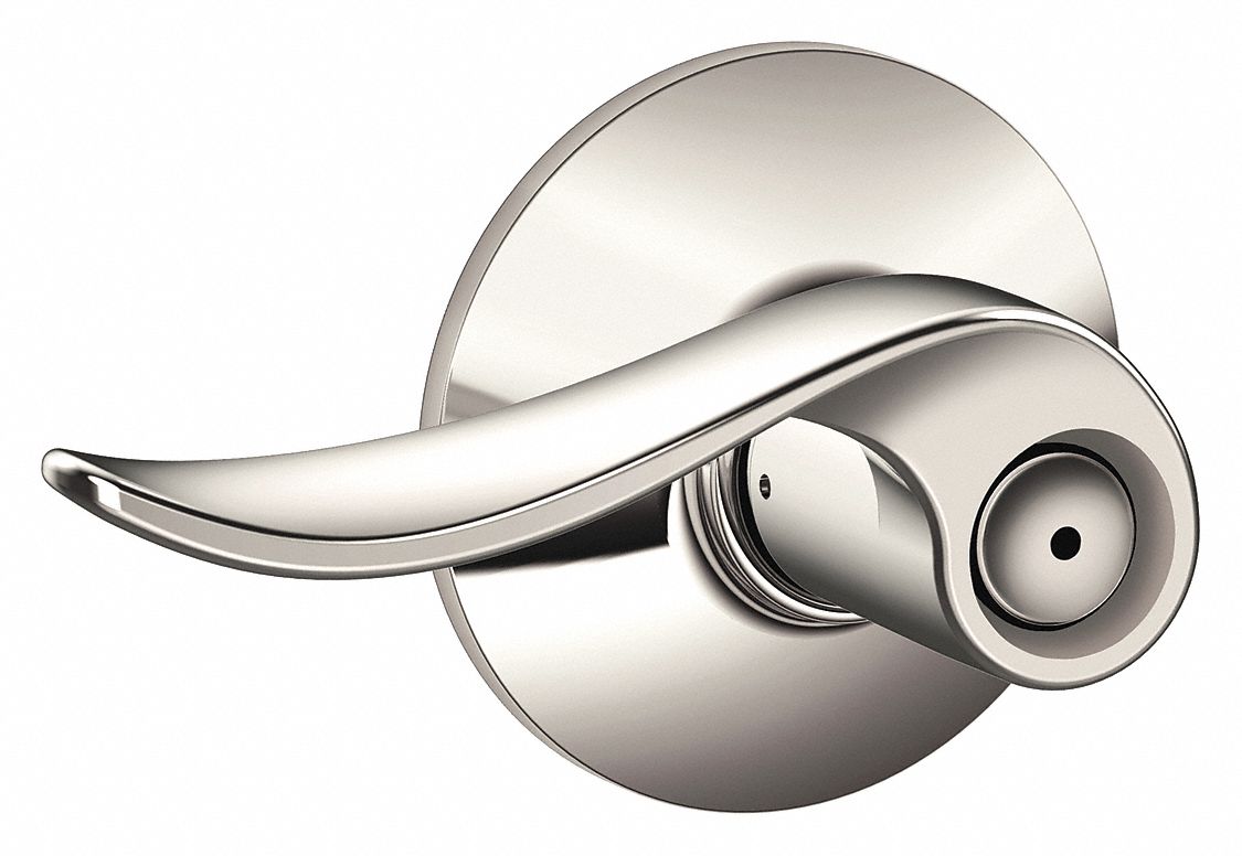 SCHLAGE RESIDENTIAL, Privacy Lever Locksets, Nickel, Door Lockset ...