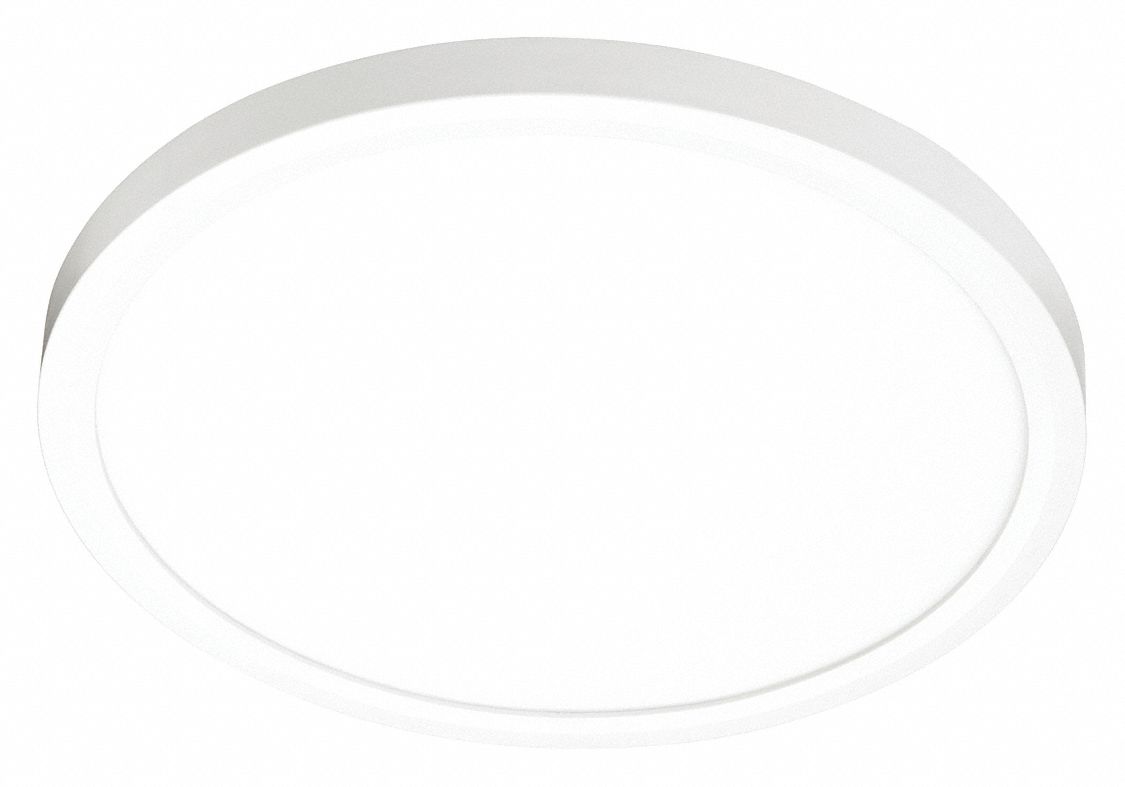 13 in Dia, White, LED Surface Mount Fixture - 457L57|JSF 13IN 18LM 30K ...