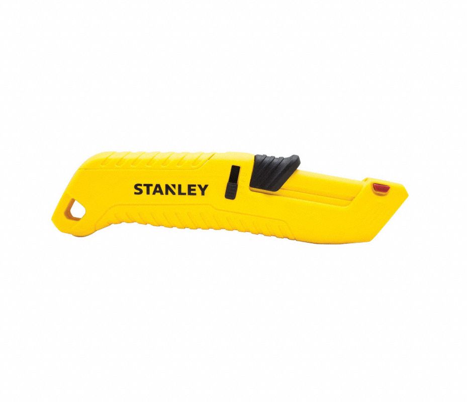 STANLEY Navaja de Seguridad Retracción Automática Acero Mango Amarillo ...