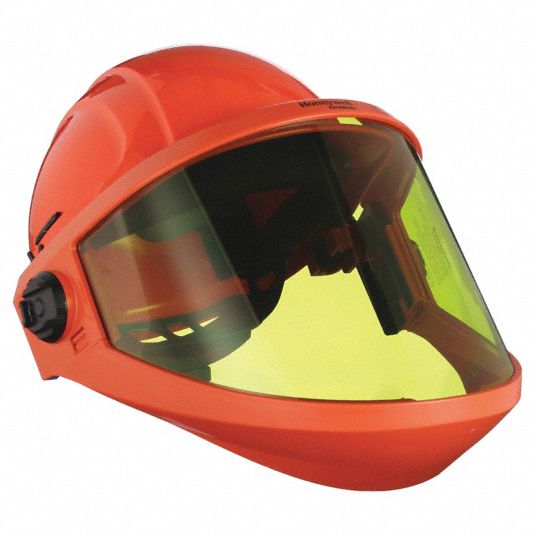 AF Faceshield,Type 1, Class E,Orange - Grainger