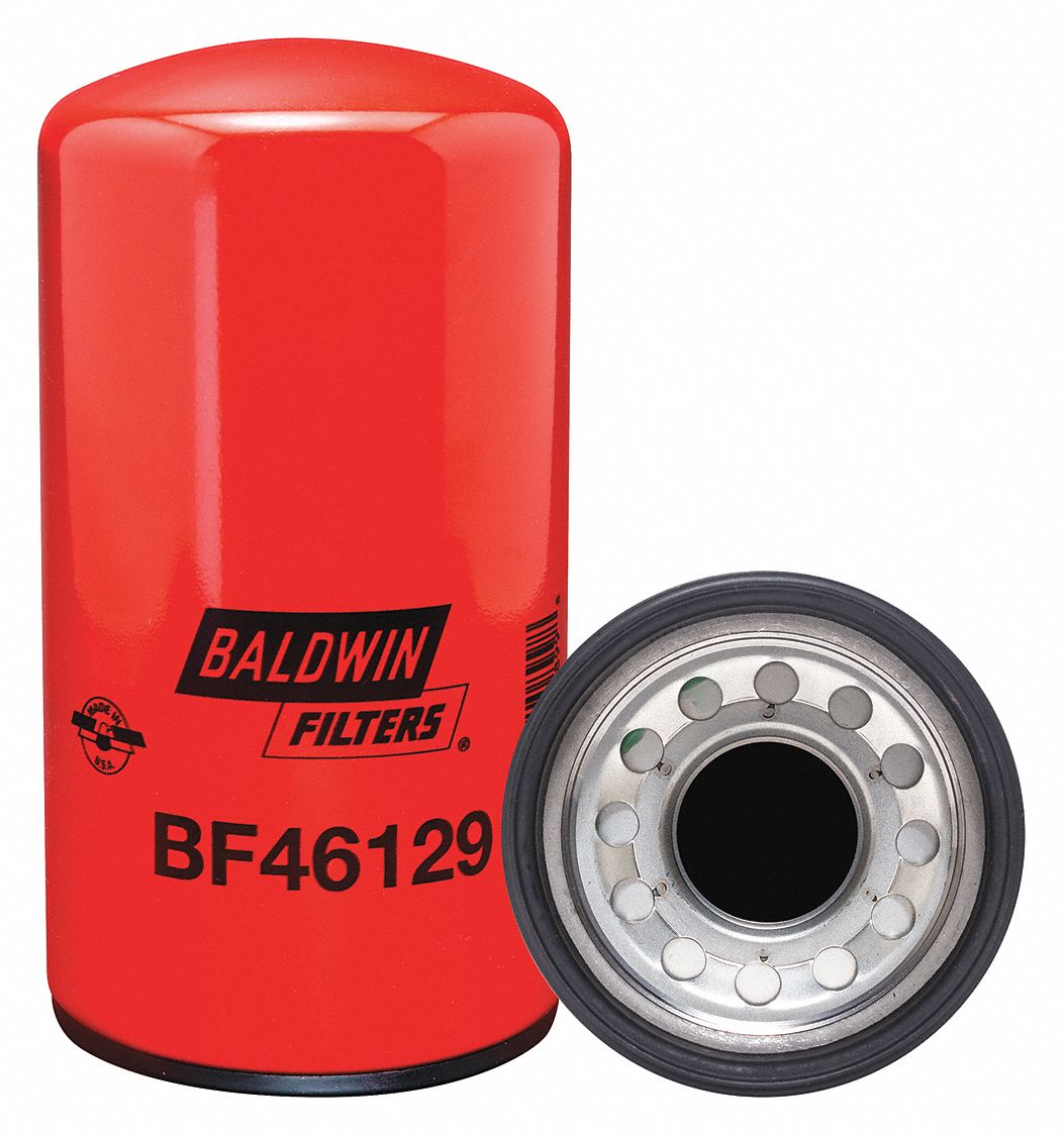 BALDWIN FILTERS, Spin-On, 4 3/4 in Outside Dia, Fuel Filter - 458R44 ...