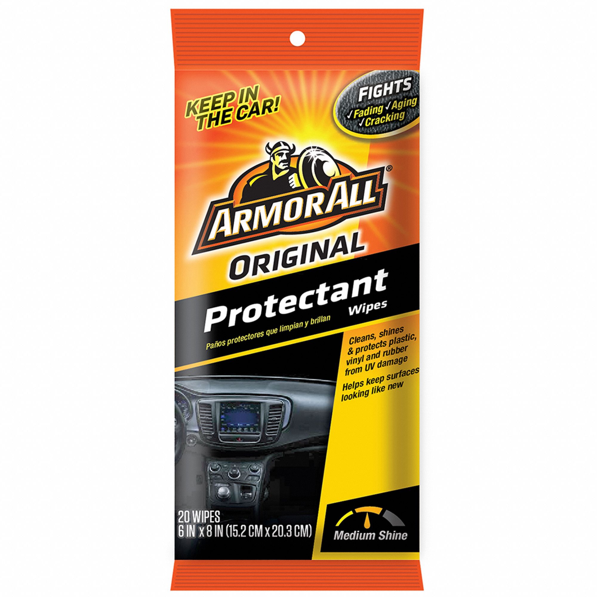 ARMOR ALL, Solvent, Wipe, Vehicle Protectant - 458R70|18241 - Grainger