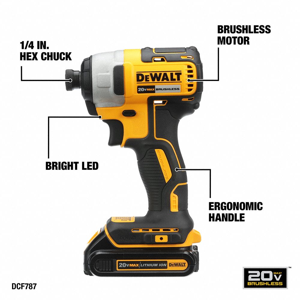 DEWALT Cordless Combination Kit 20V DC Volt 2 Tools 1 2 In Drill
