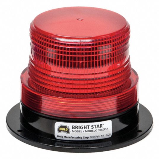 Strobe Light,Red,Flashing - Grainger