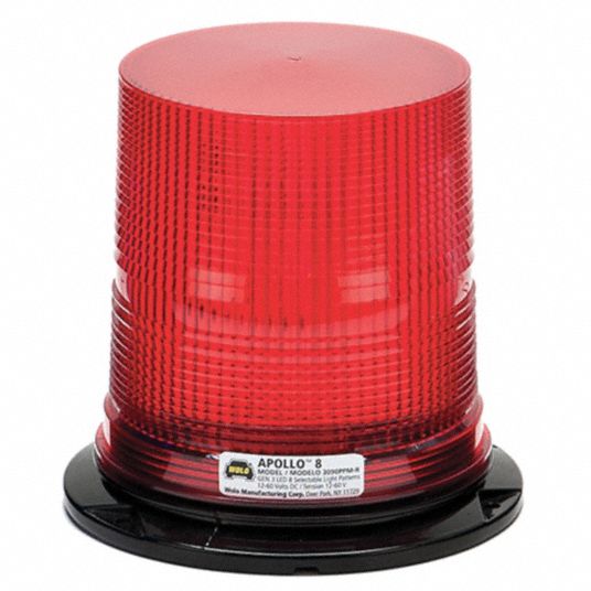WOLO, Flashing Beacon, Red, Strobe Light - 45A235|3090PPM-R - Grainger