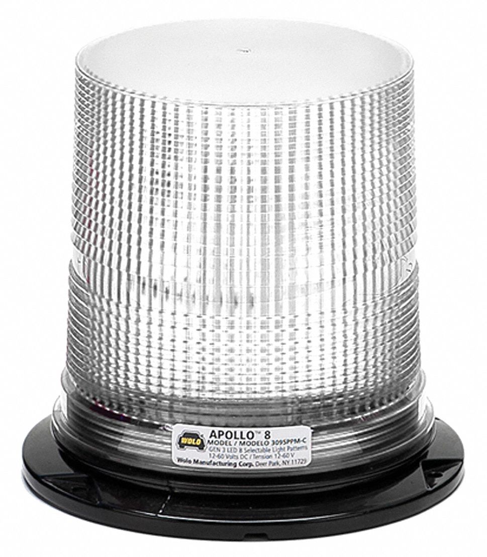 WOLO, Flashing Beacon, White, Strobe Light - 45A236|3095PPM-C - Grainger