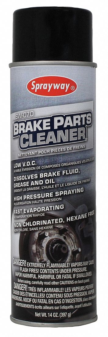 SPRAYWAY Brake Parts Cleaner, Net 14 Oz. - 45C009|SW070 - Grainger