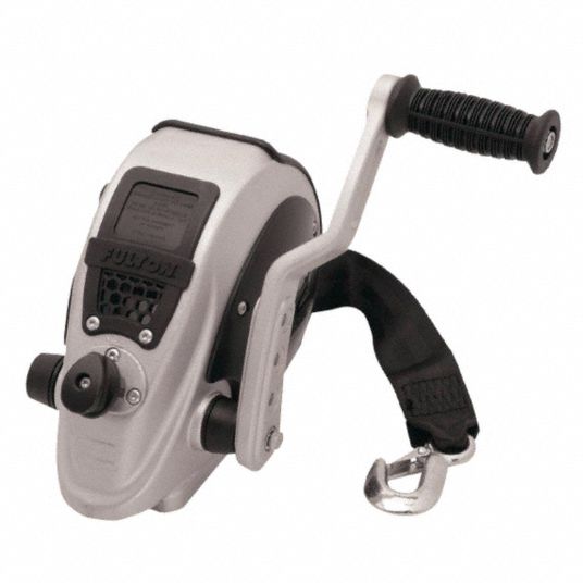 FULTON, 2,000 lb Working Load Limit, Aluminum, Boat Trailer Winch ...