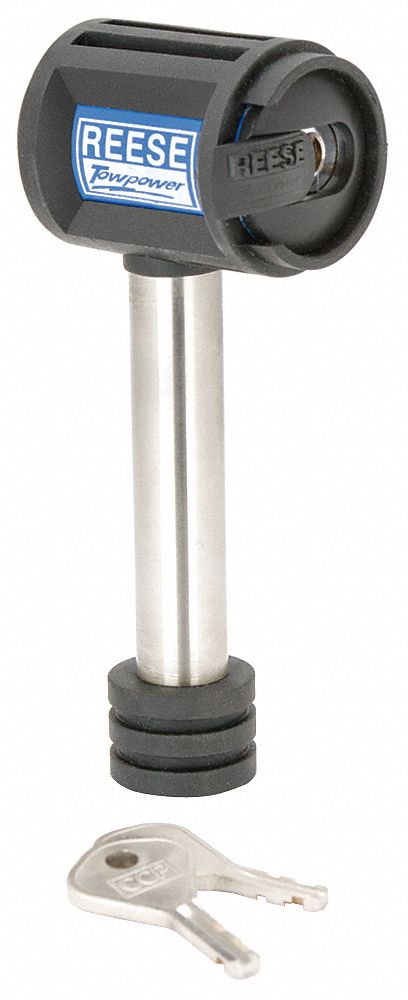REESE Receiver Lock: Key, 1/2 in/5/8 in, Stainless Steel, (2) Keys ...