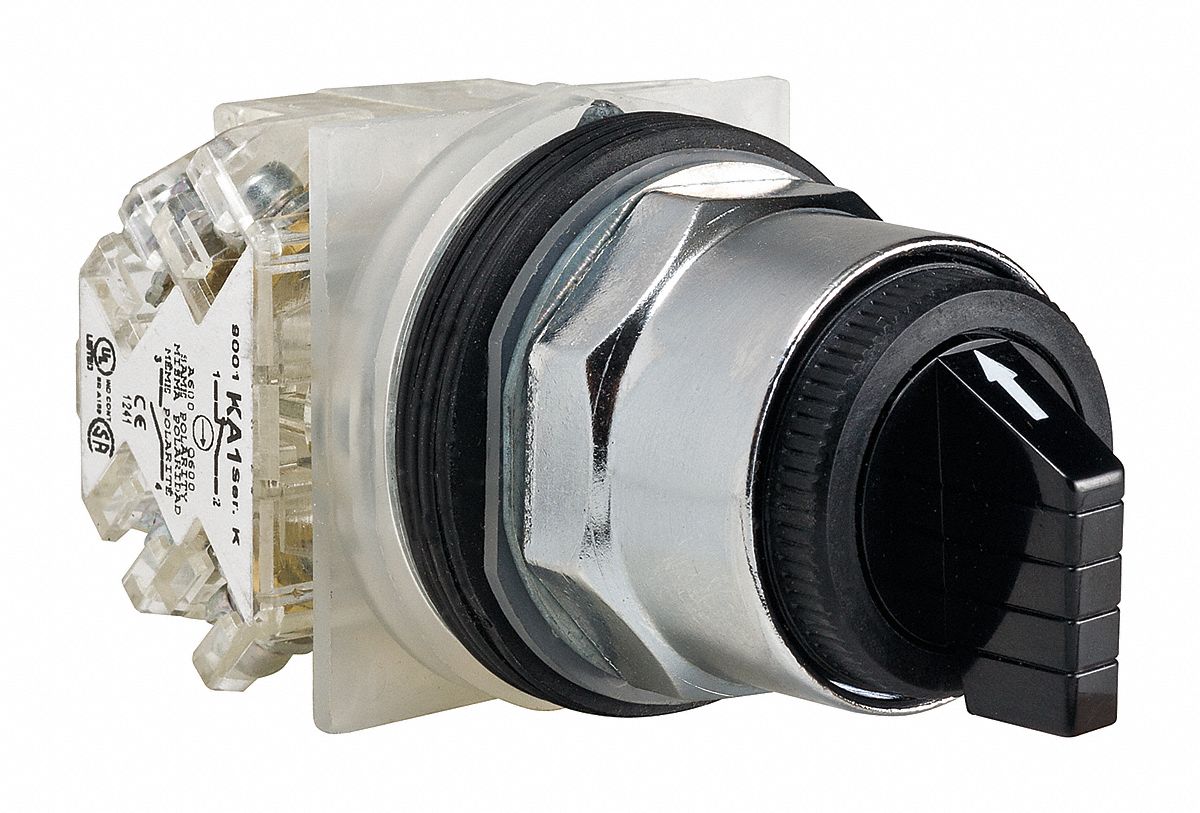 SCHNEIDER ELECTRIC NON-ILLUMINATED SELECTOR SWITCH,NO CAM - Non-Illuminated Selector Switches ...
