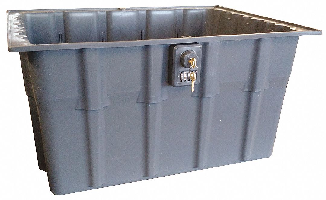 CORTECH, 11.2 gal, 23 in x 17 1/2 in x 8 1/2 in, Property Storage Tote ...