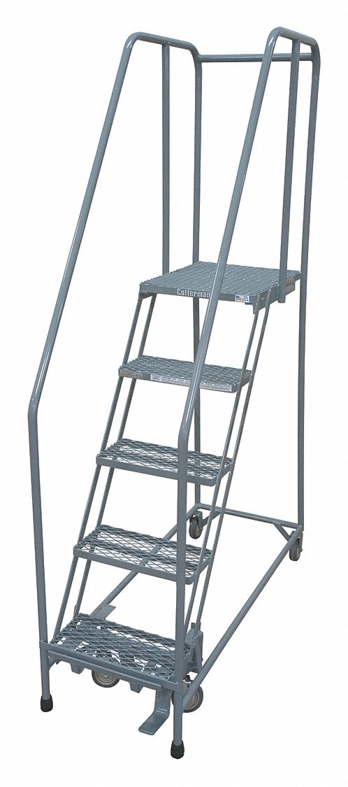 COTTERMAN, 4.2 ft Platform Ht, Assembled, Rolling Ladder - 45CH52 ...