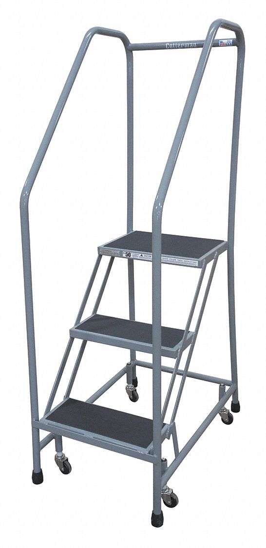 COTTERMAN, 2.5 ft Platform Ht, Assembled, Rolling Ladder - 45CH57 ...