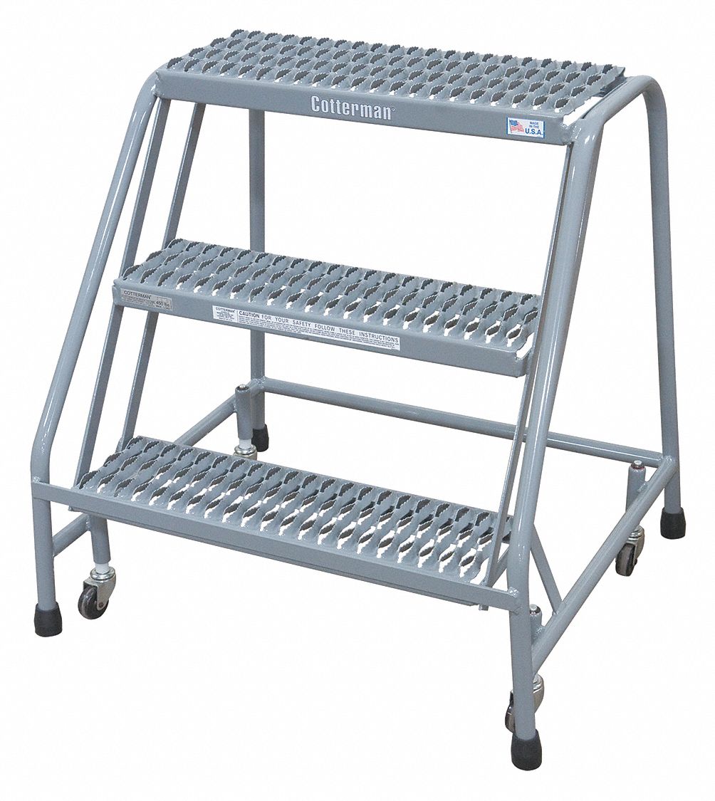 Steel Rolling Platform, 30 in Overall Height, 450 lb Load Capacity ...
