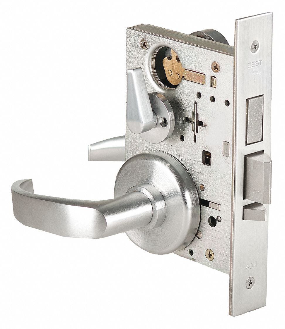BEST, Office Lever Locksets, Chrome, Door Lockset - 45CK70 ...