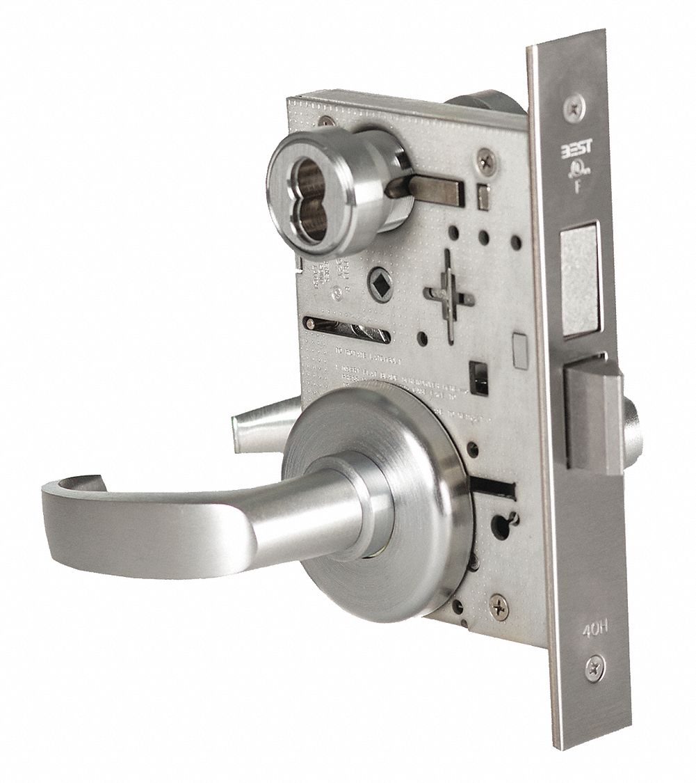 BEST, Passage Lever Locksets, Chrome, Door Lockset - 45CK27 ...