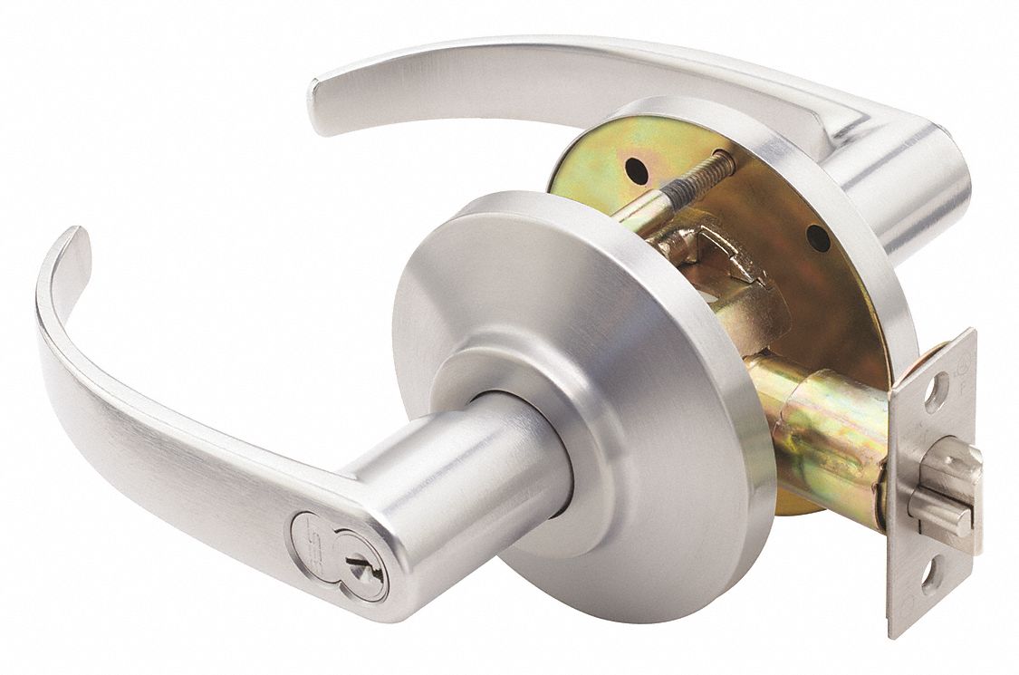 BEST, Office Lever Locksets, Chrome, Door Lockset - 45CK35 ...