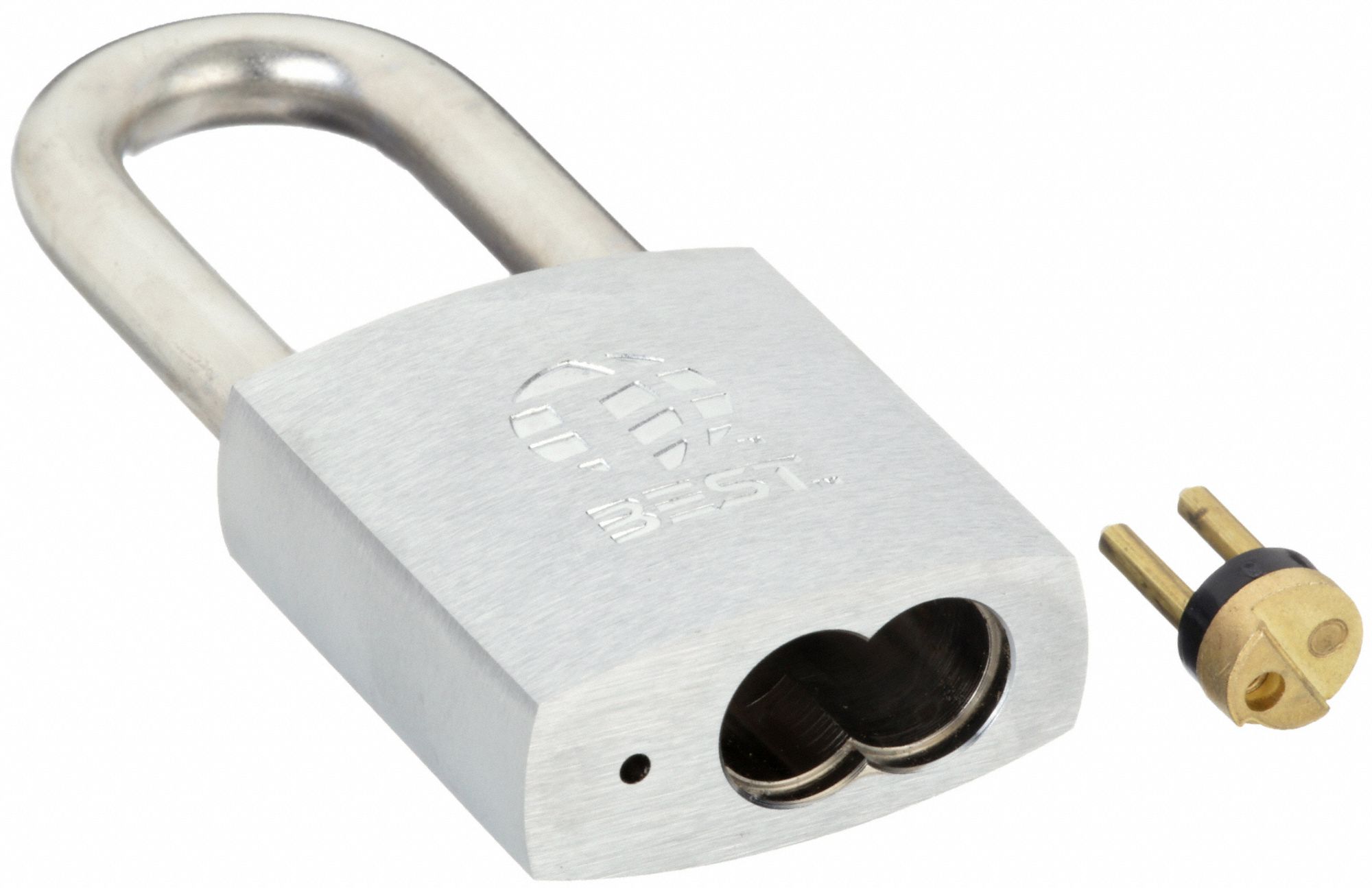 BEST Padlock: 2 in Vertical Shackle Clearance, 7/8 in Horizontal ...