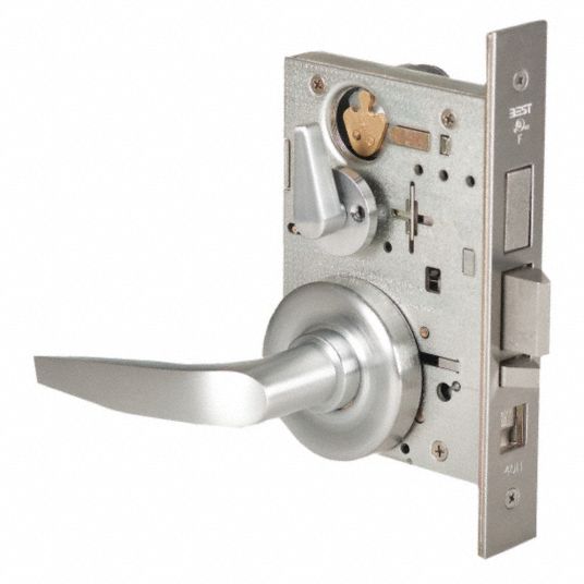BEST, Office Lever Locksets, Chrome, Door Lockset - 45CK68 ...