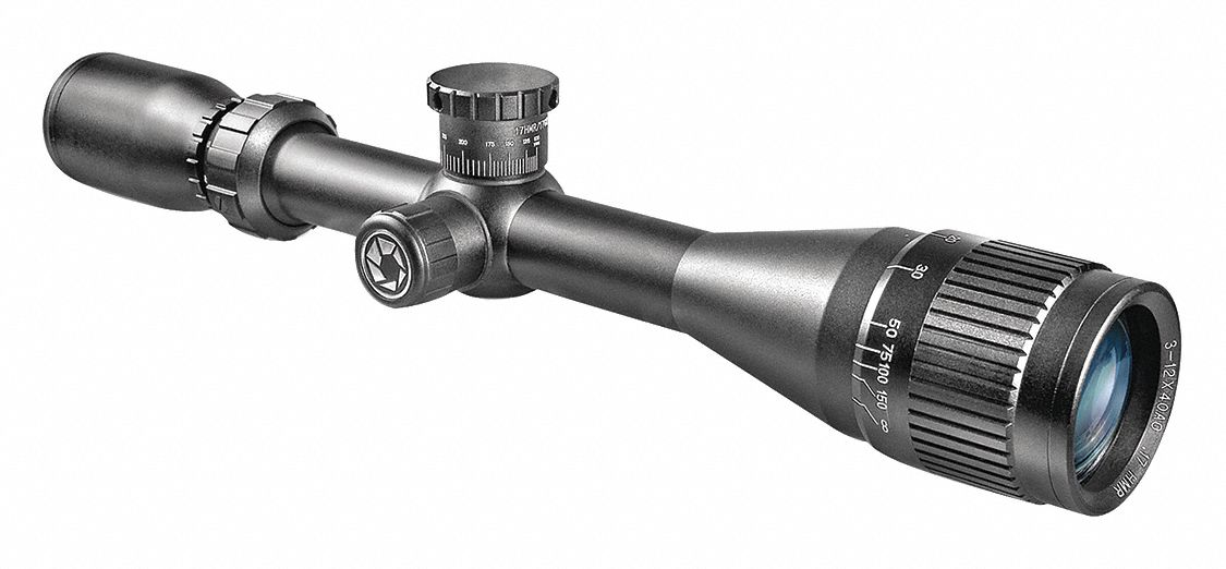 BARSKA Rifle Scope, 3x to 12x Magnification, 40 mm Objective Lens, 30/ ...